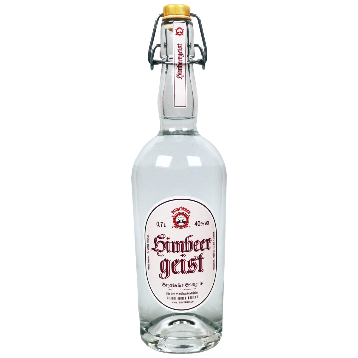 Himbeergeist 0,70 l | Brände | Hirschkuss Shop